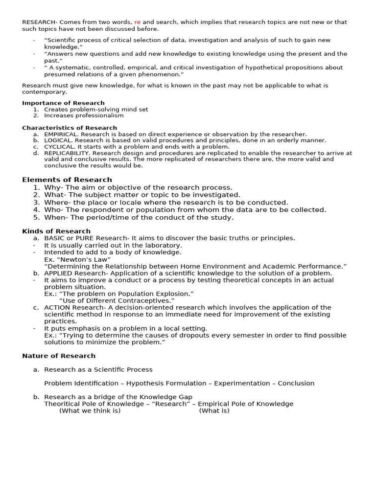 RESEARCH-HANDOUTS-1 (1) | PDF | Validity (Statistics) | Questionnaire