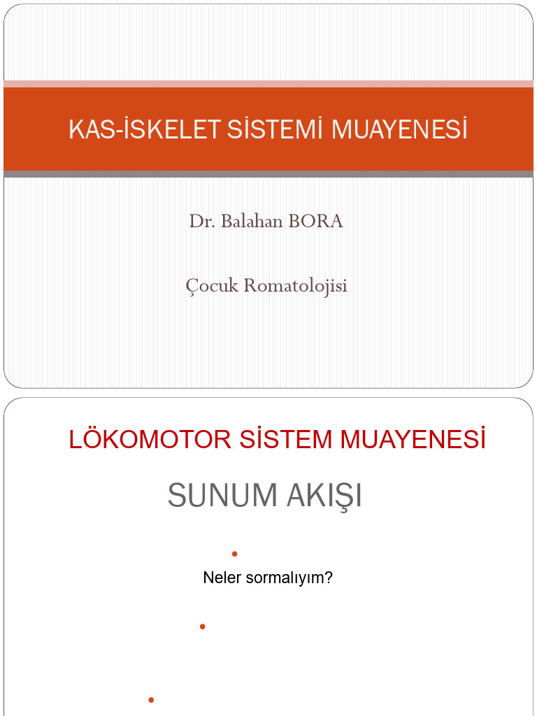 1.ftr-Lökomotor Muayene | PDF