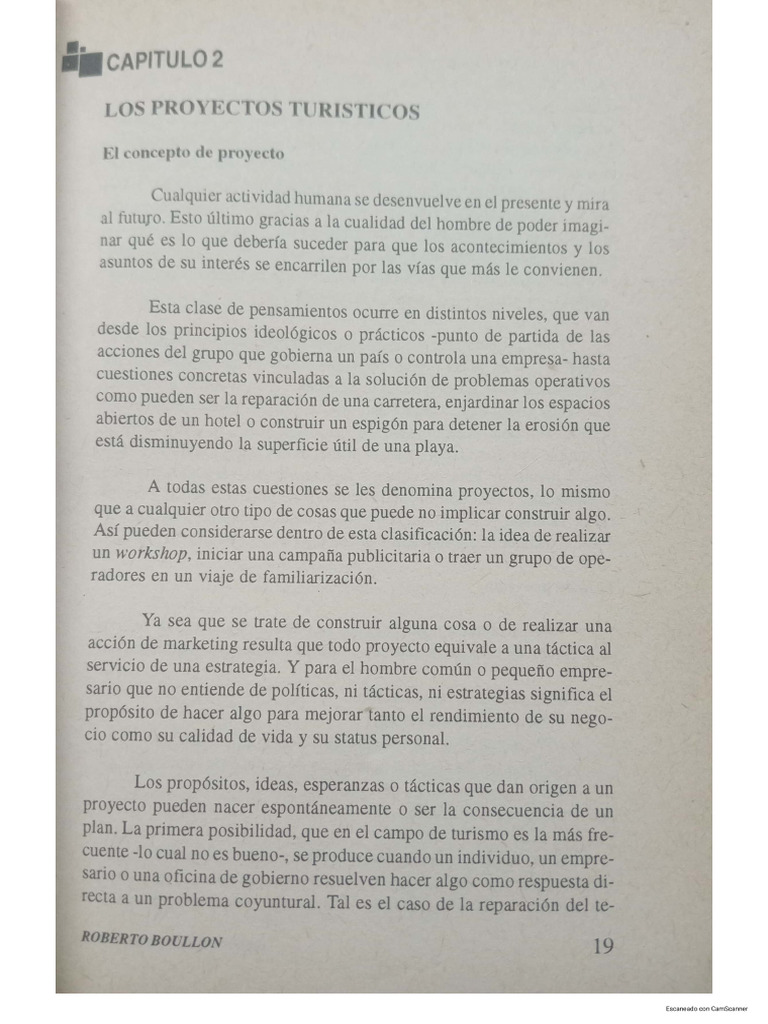 Proyectos Turísticos Cap 2 Bullon Corregido | PDF