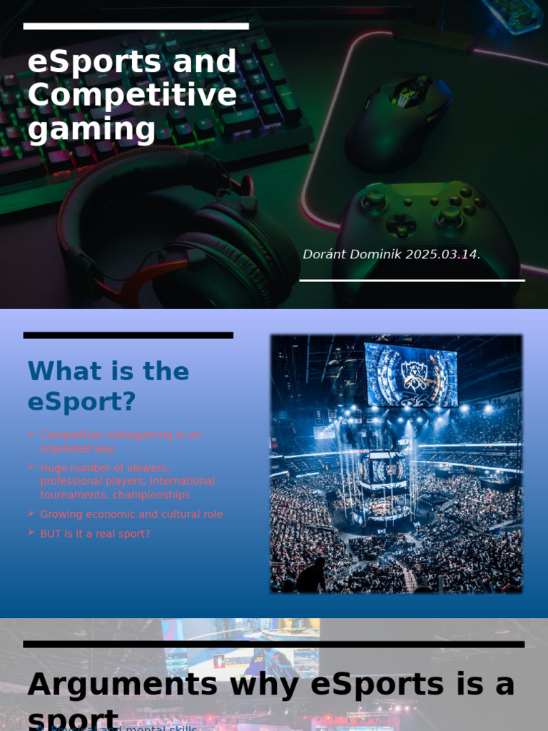 ESports and Competitive Gaming | PDF