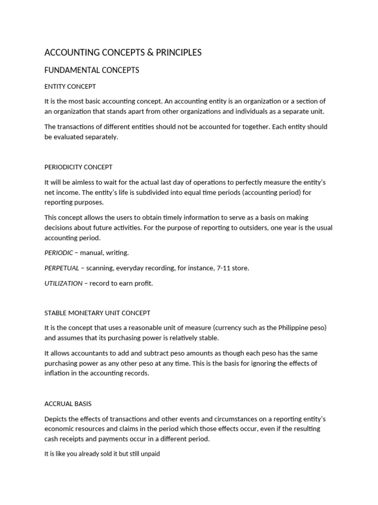 Key Accounting Concepts Explained | PDF | Expense | Accounting