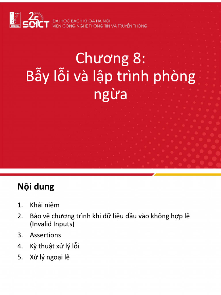 Lec8. Bay Loi Va Lap Trinh Phong Ngua | PDF