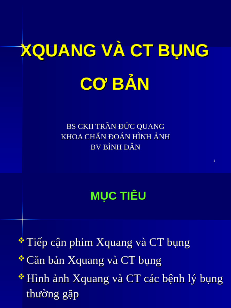 Xquang CT B NG Cơ B N | PDF