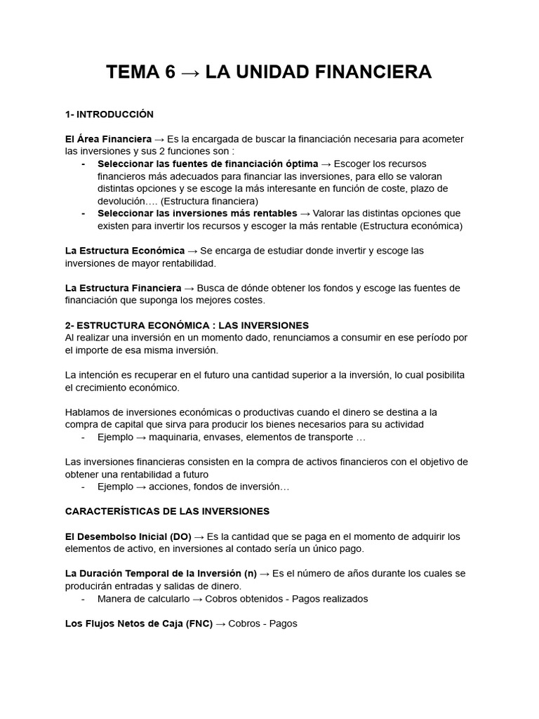 Estructura Financiera y Económica Empresarial | PDF | Inversiones | Bancos
