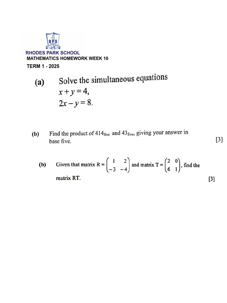 Grade 9 Red - Homework 10 | PDF