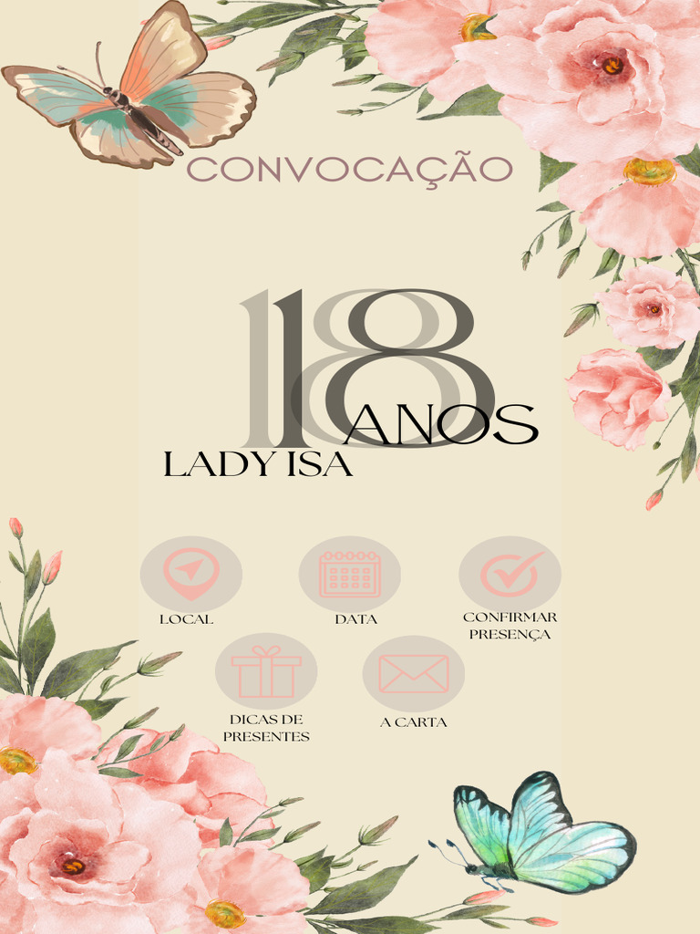 Convocação para Evento Lady Isaanos | PDF