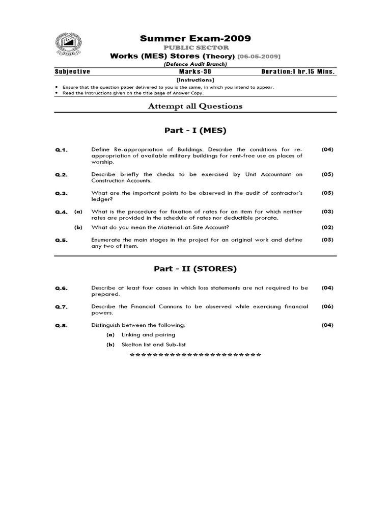 Works MES sub theory | PDF