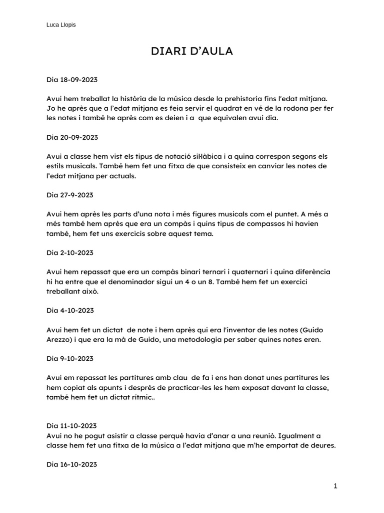 Diari Música | PDF