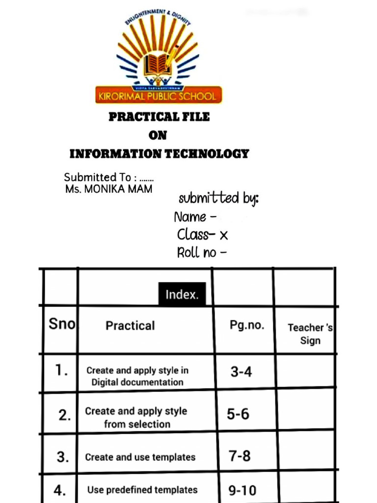 Shivani Practice File | PDF
