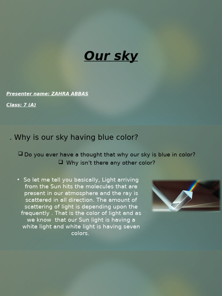 Our sky | PDF