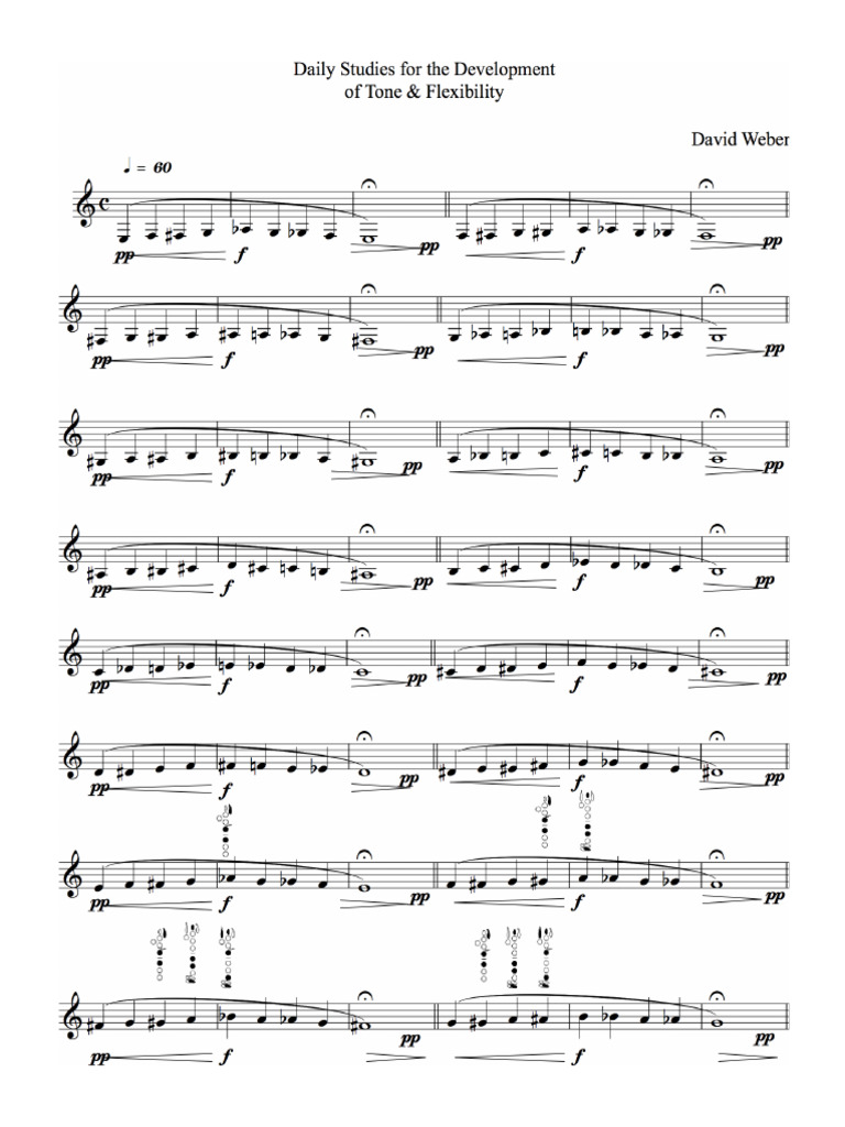 Weber - Long Tone | PDF