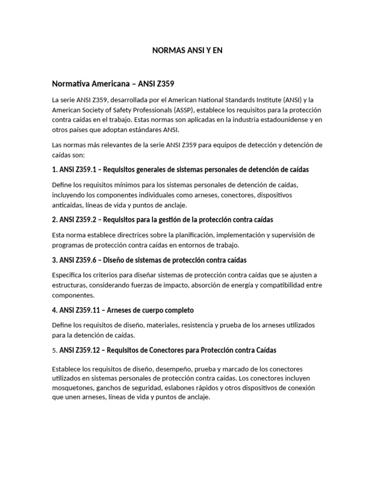 Normas Ansi y en | PDF | Conector eléctrico