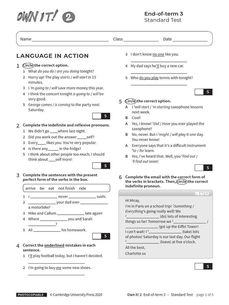 Term3 Standard Without Answers | PDF | Smartphone | Linguistics