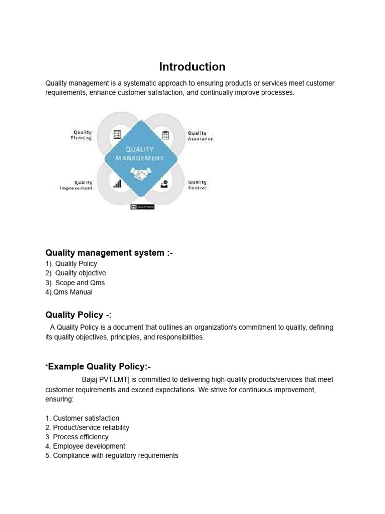 Untitled Document | PDF | Quality Management System | Quality Management