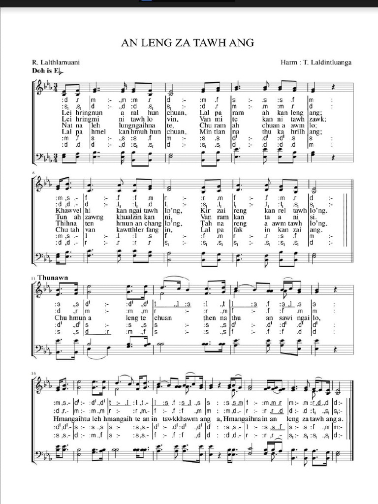 An leng za tawh ang | PDF