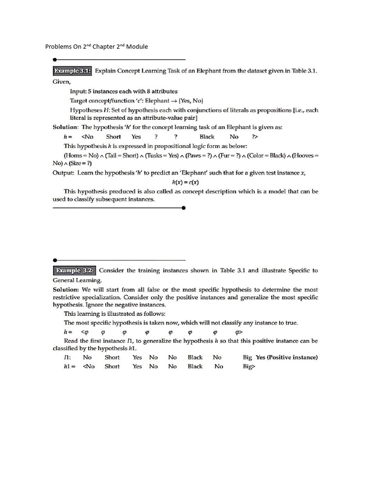 Problems On 2nd Chapter 2nd Module | PDF