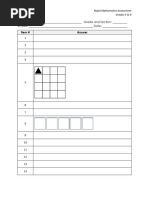 Rapid Mathematics Assessment Grades 4 to 6 | PDF | Area