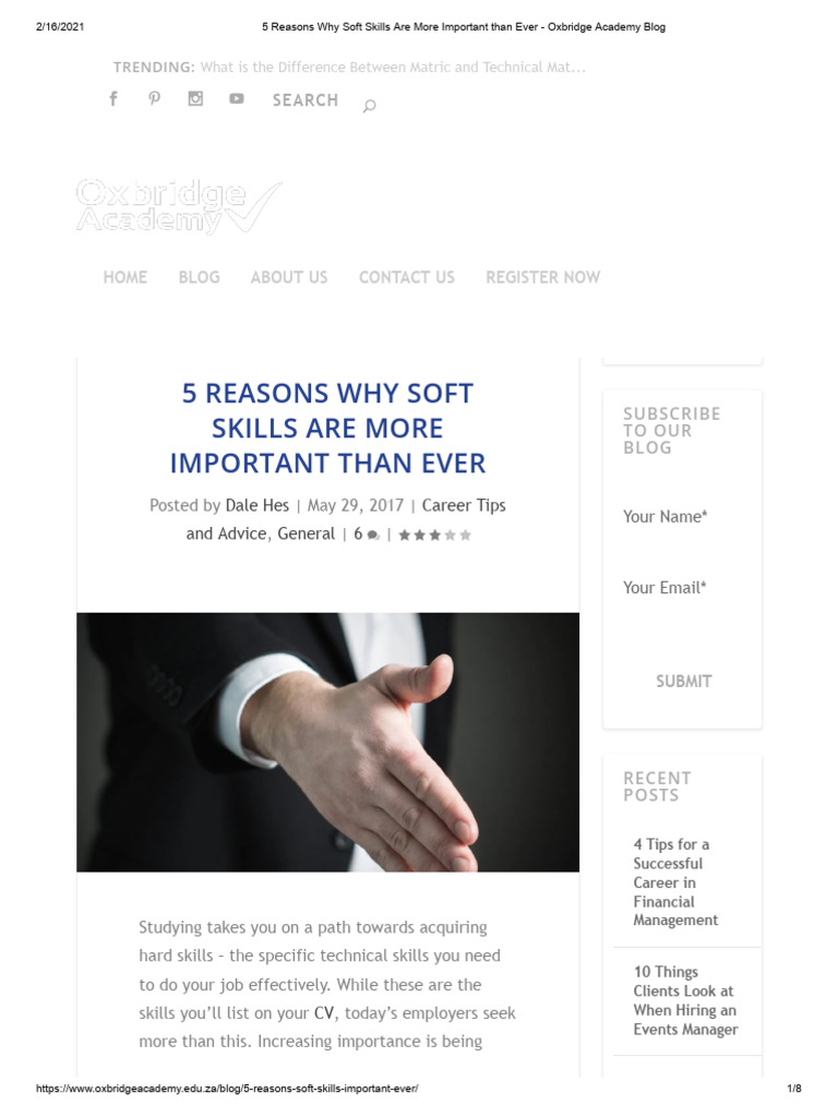 Importance of Soft Skills in Careers | PDF | Skill | Intelligence