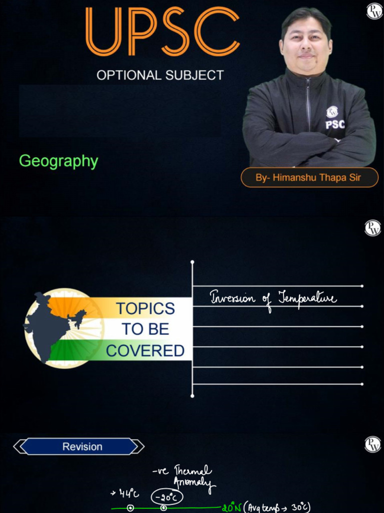 565) Geography Inversion of Temperature Class Notes | PDF