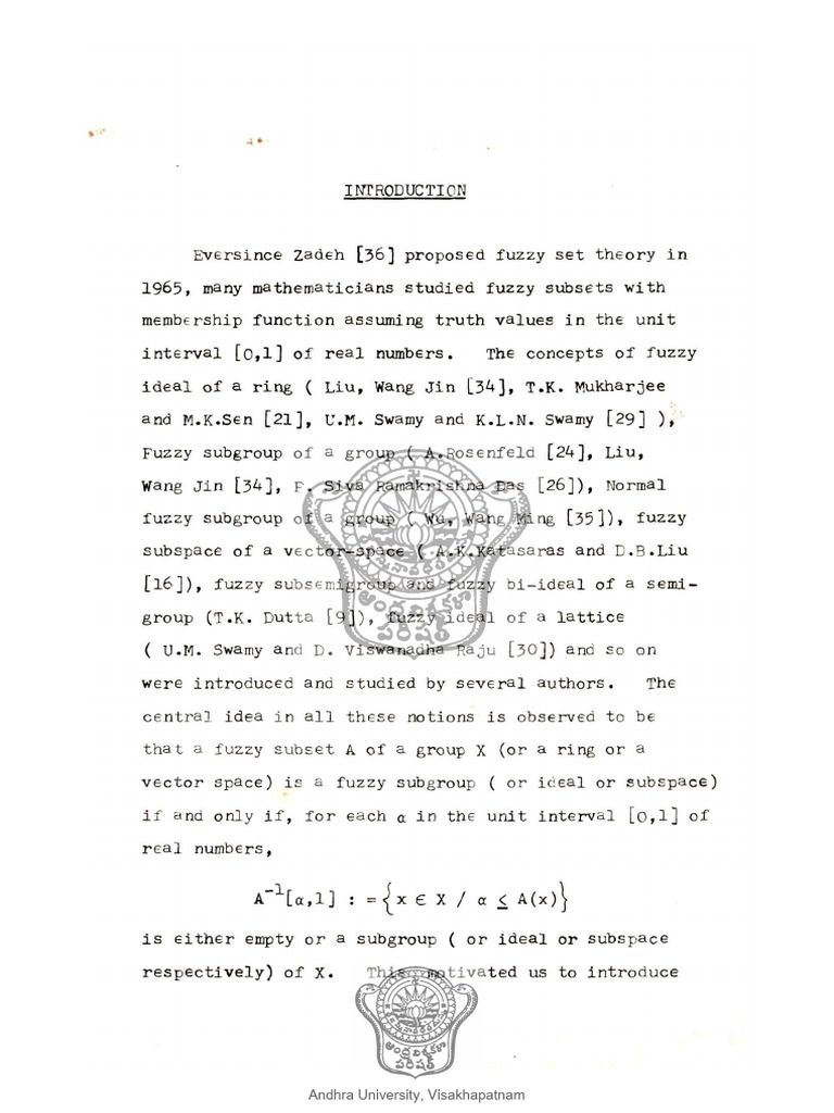 06 Introduction AK | PDF | Ring (Mathematics) | Linear Subspace