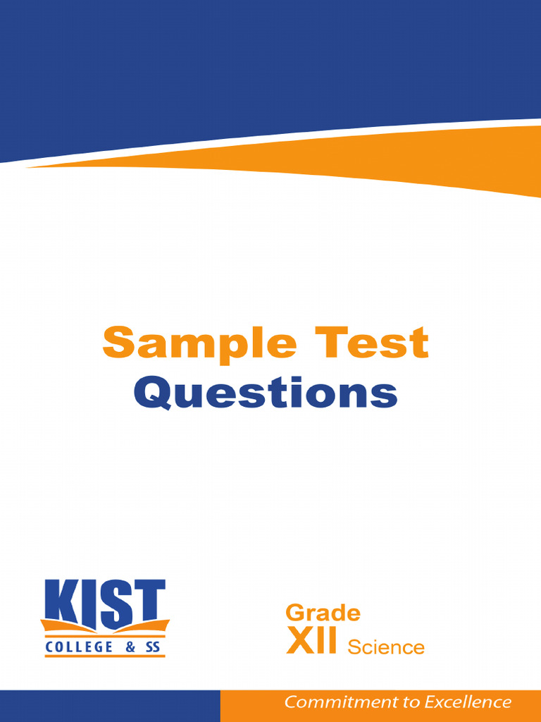 Class 12 Sample Questions Model | PDF | Curriculum | Tests