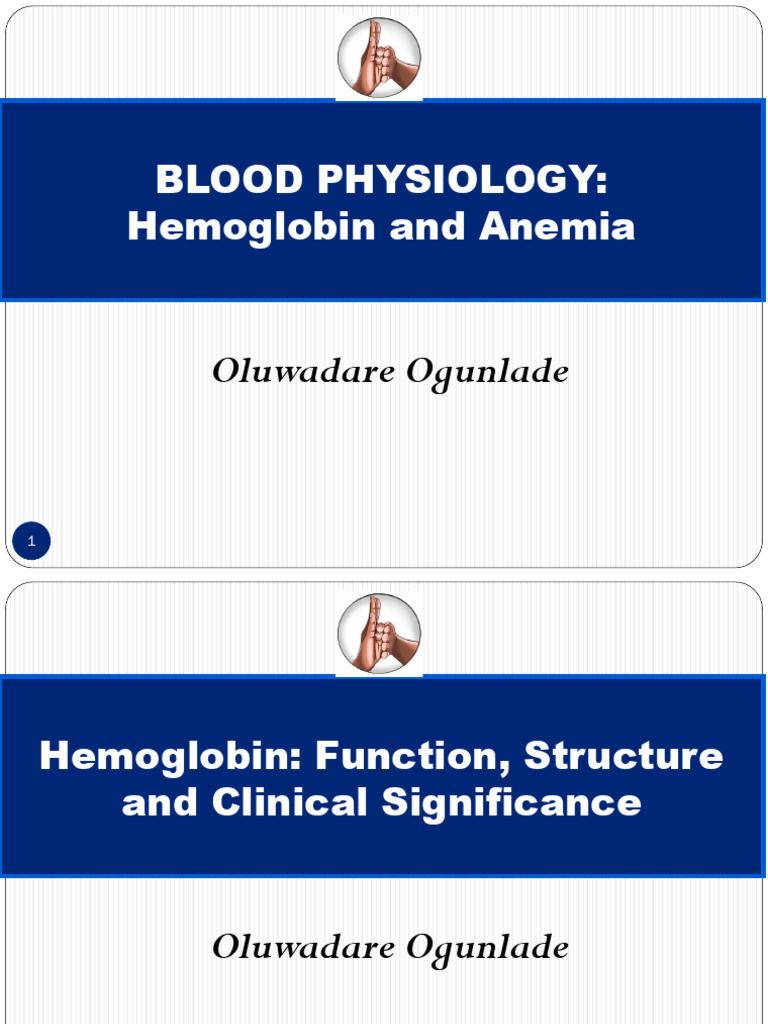 Hemoglobin and Anaemia | PDF | Anemia | Hemoglobin