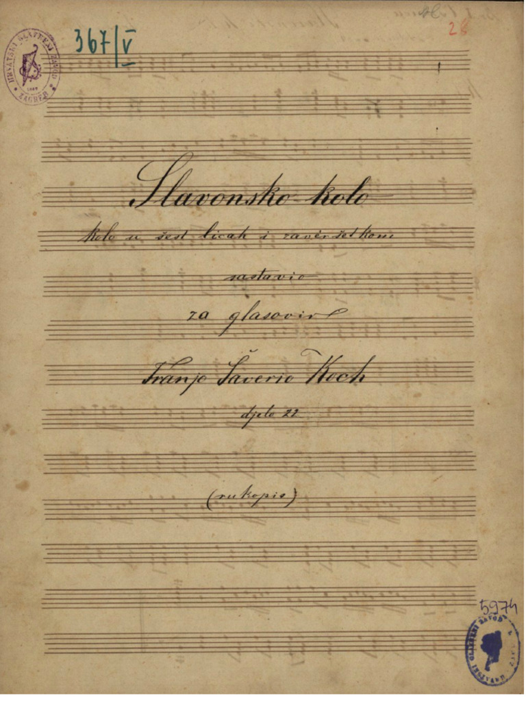 Franjo Ksaver Kuhac - Slavonsko Kolo | PDF