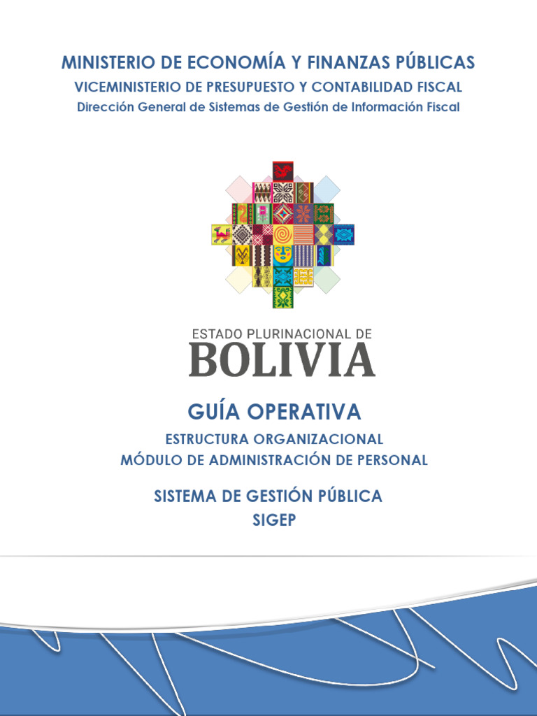 Guia Operativa Estructura Organizacional | PDF | Administración Pública