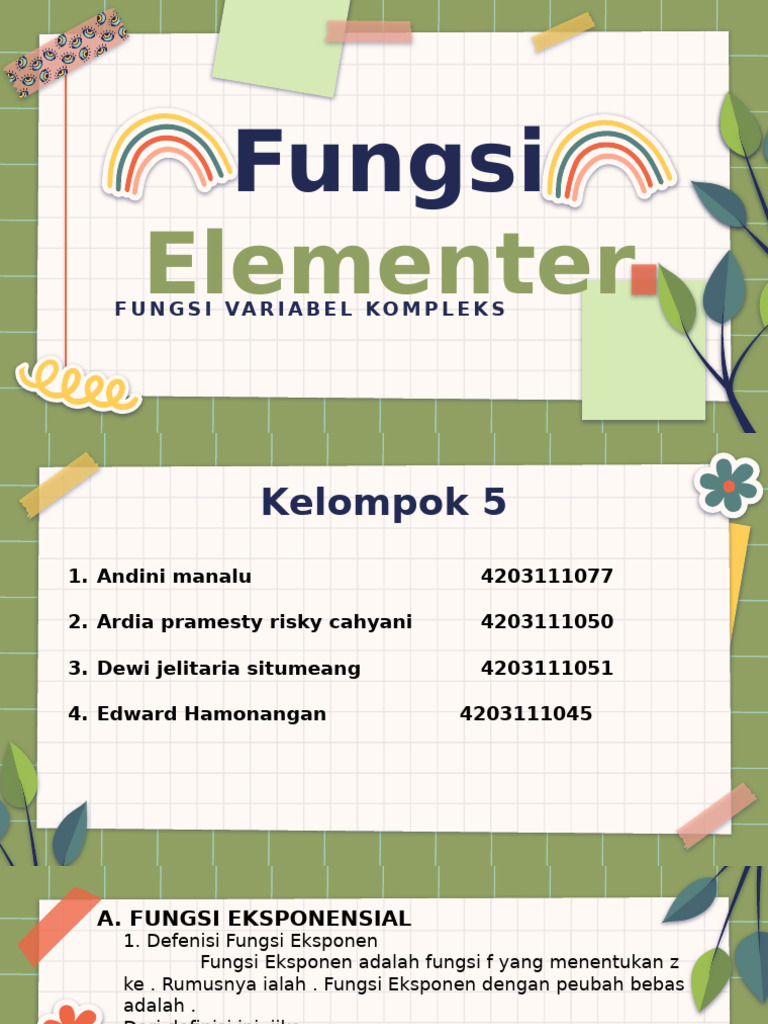 Kelompok 5 Fungsi Variabel Kompleks | PDF