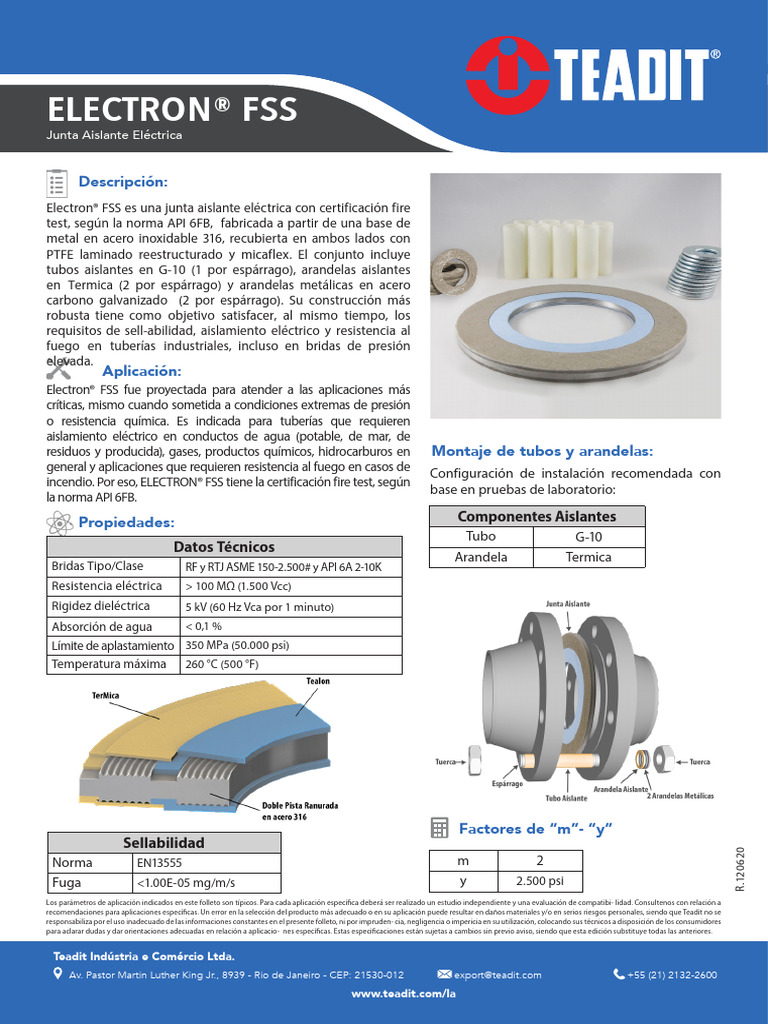 ITEM 21 - JUNTA AISLANTE-Electron-FSS-CERTIFICACION API 6FB | PDF ...