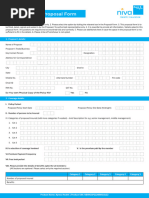 Proposal Form New India Mediclaim Policy | PDF | Insurance | Wellness