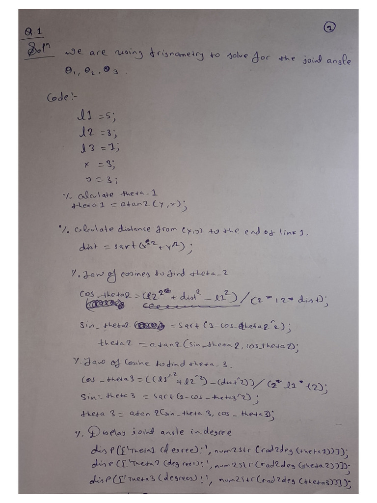 Assignment - 3 (Robotics - Basics and Advanced Concepts) | PDF