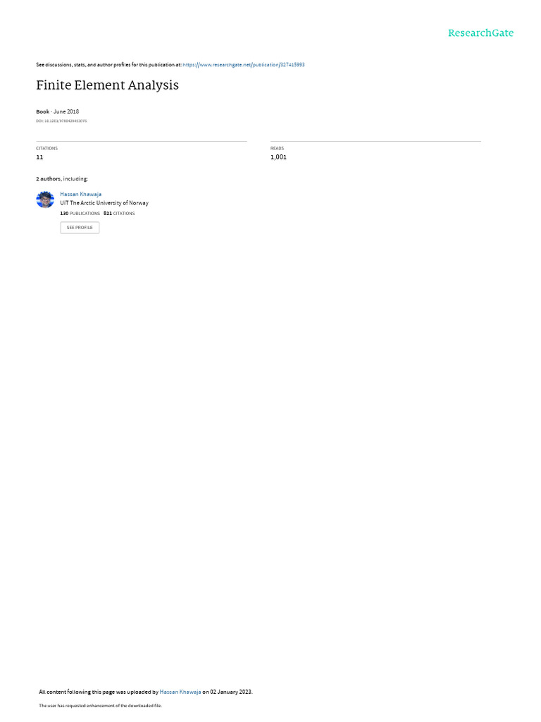 Full Book Print | PDF | Finite Element Method | Matrix (Mathematics)