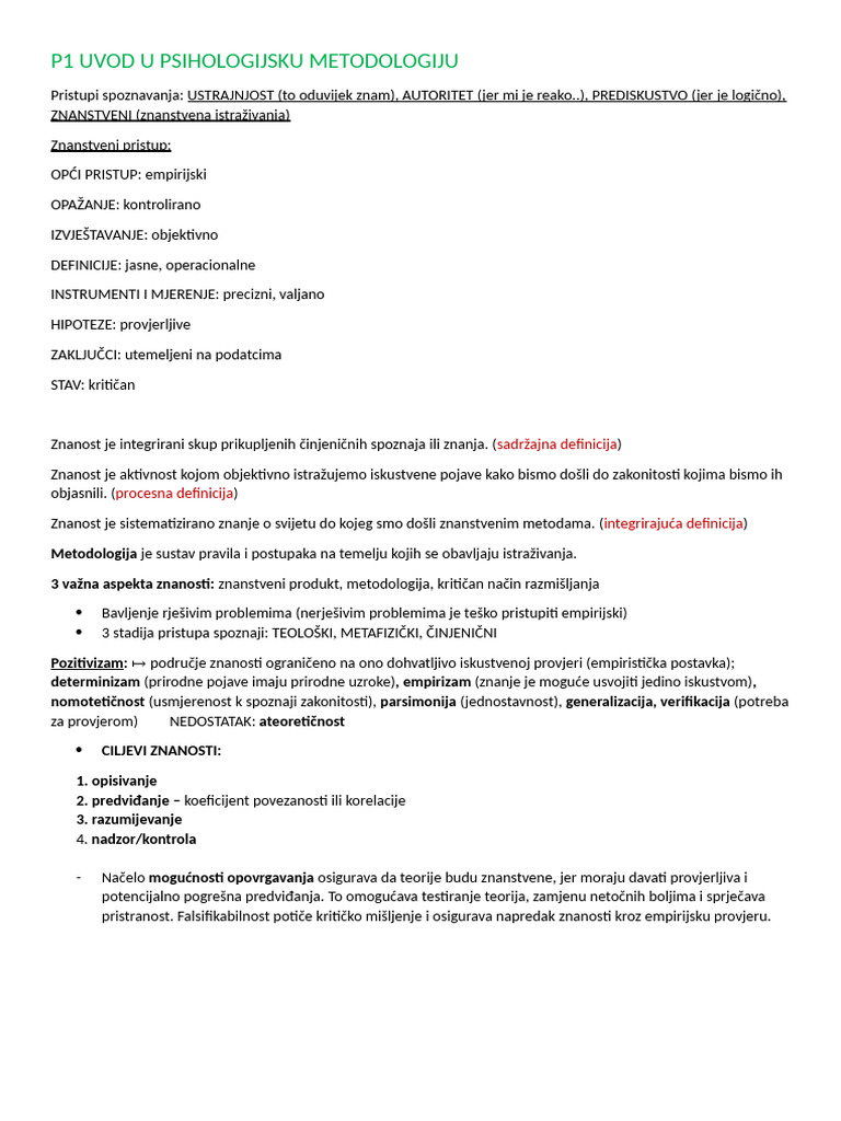 metodologija skripta | PDF