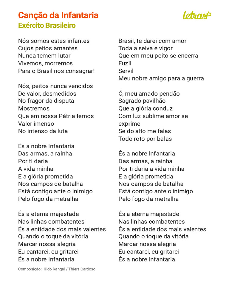 Canção da Nobre Infantaria | PDF