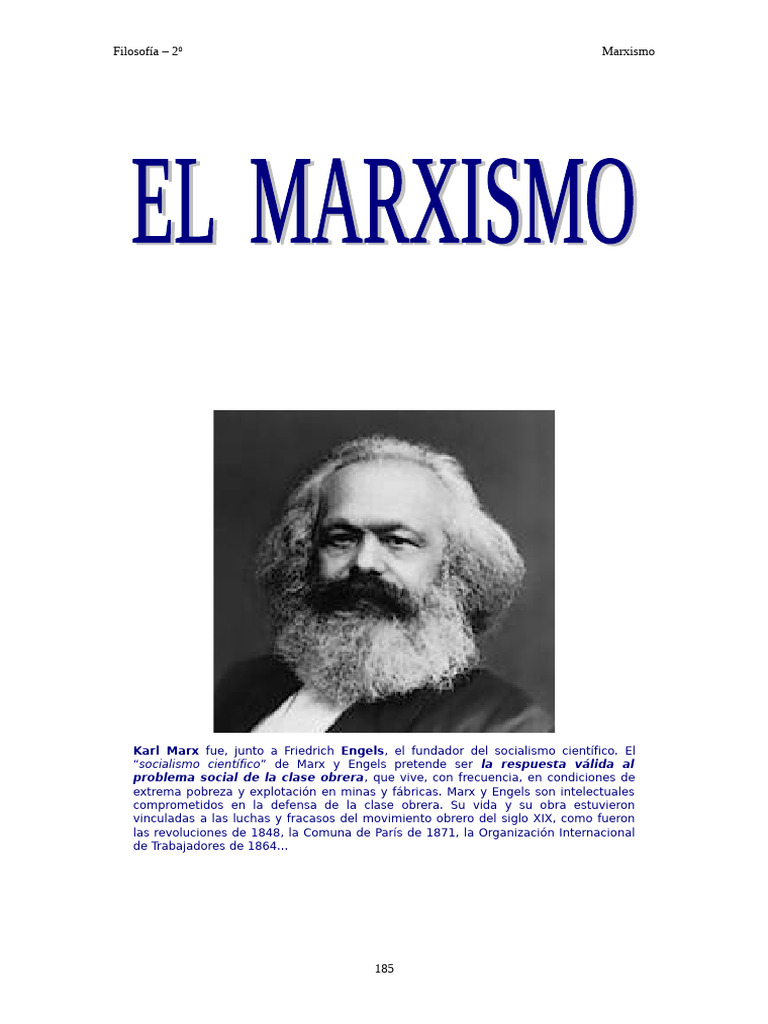 Introducción al Marxismo y sus Fundadores | PDF | marxismo | Karl Marx