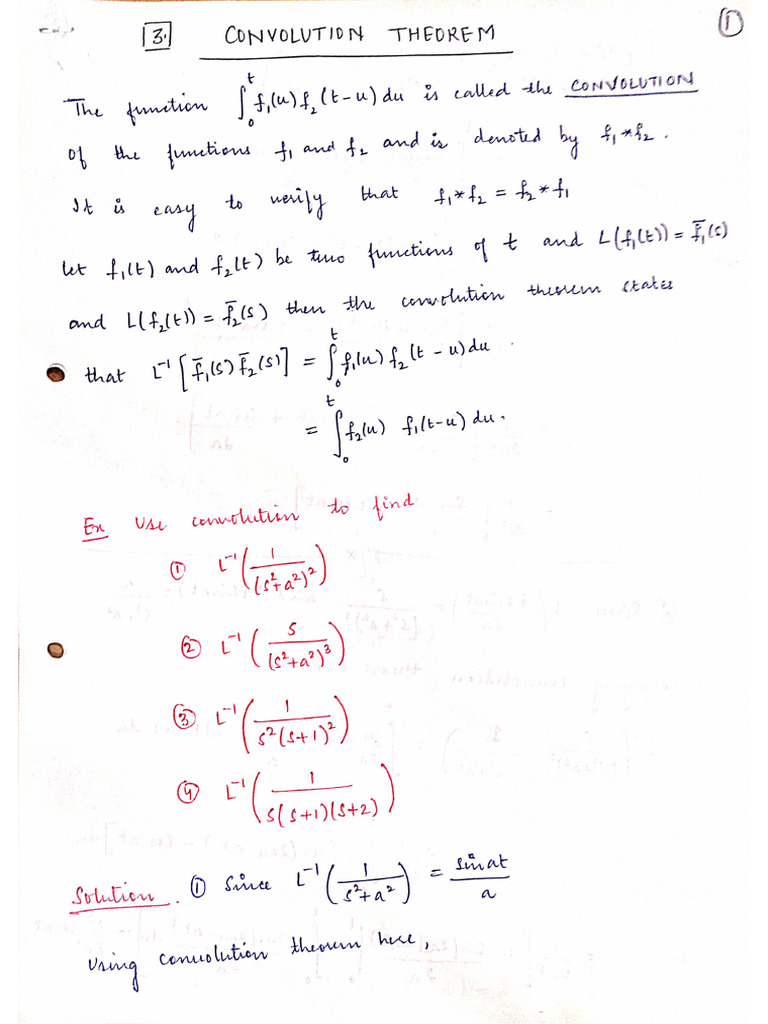 Convolution Theorem | PDF