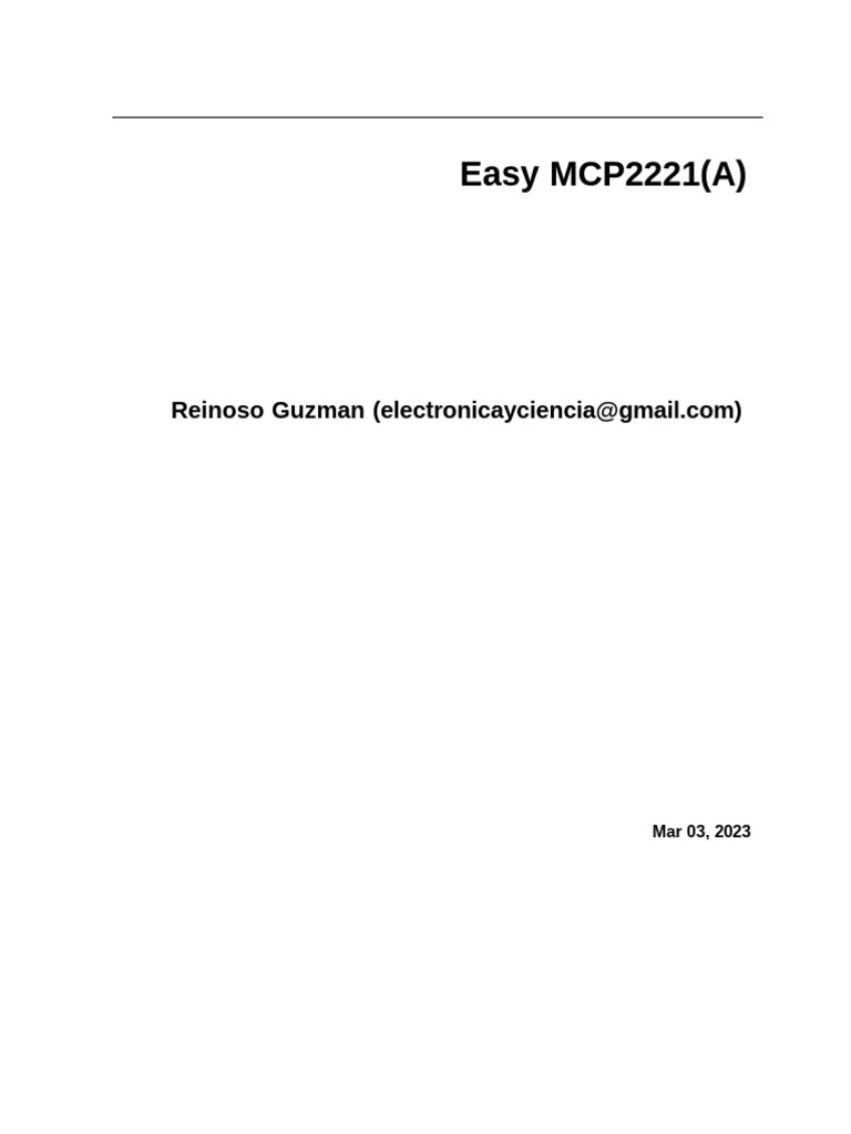 Easy MCP2221 | PDF | Analog To Digital Converter | Sampling (Signal ...