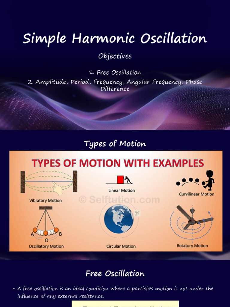 Simple Harmonic Oscillation | PDF