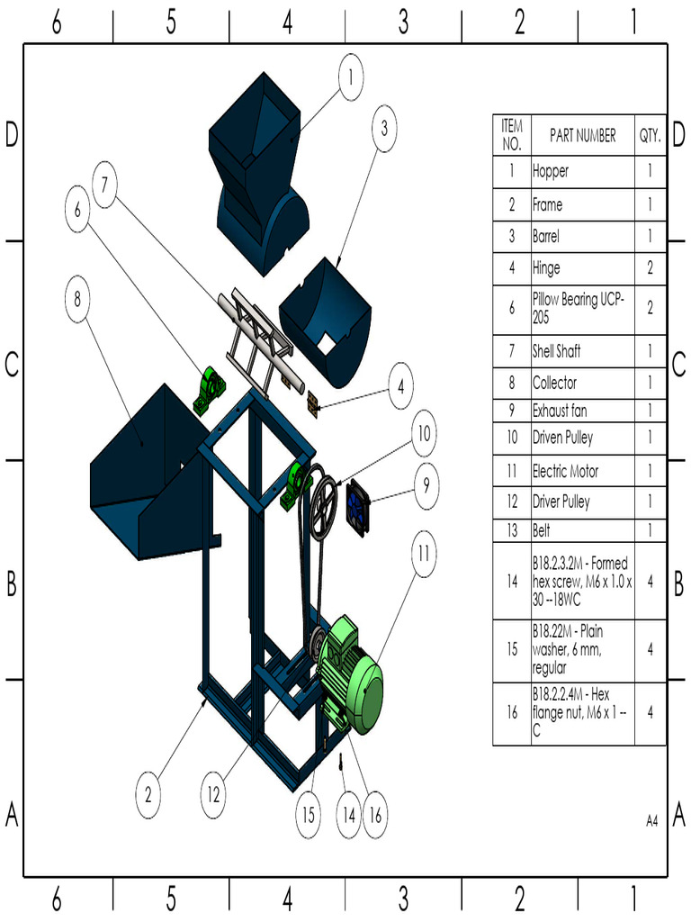 Groundnut Sheller - Sheet1 | PDF | Manufactured Goods | Mechanical ...
