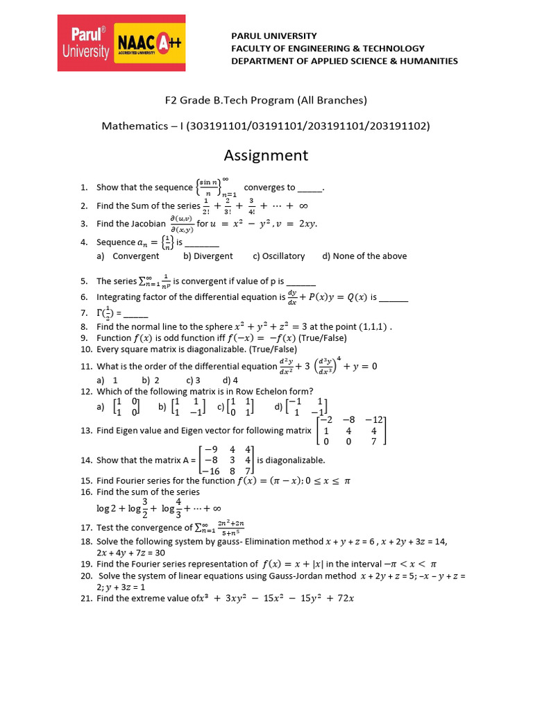 (Upload-From-Mobile-1742749540) Mathematics 1 - F2 Grade Assignment ...