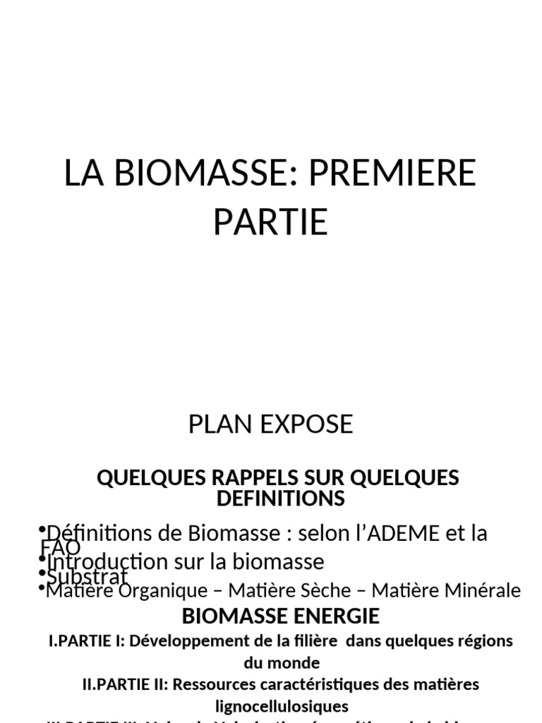 Comprendre la biomasse énergétique | PDF | Biomasse (énergie)