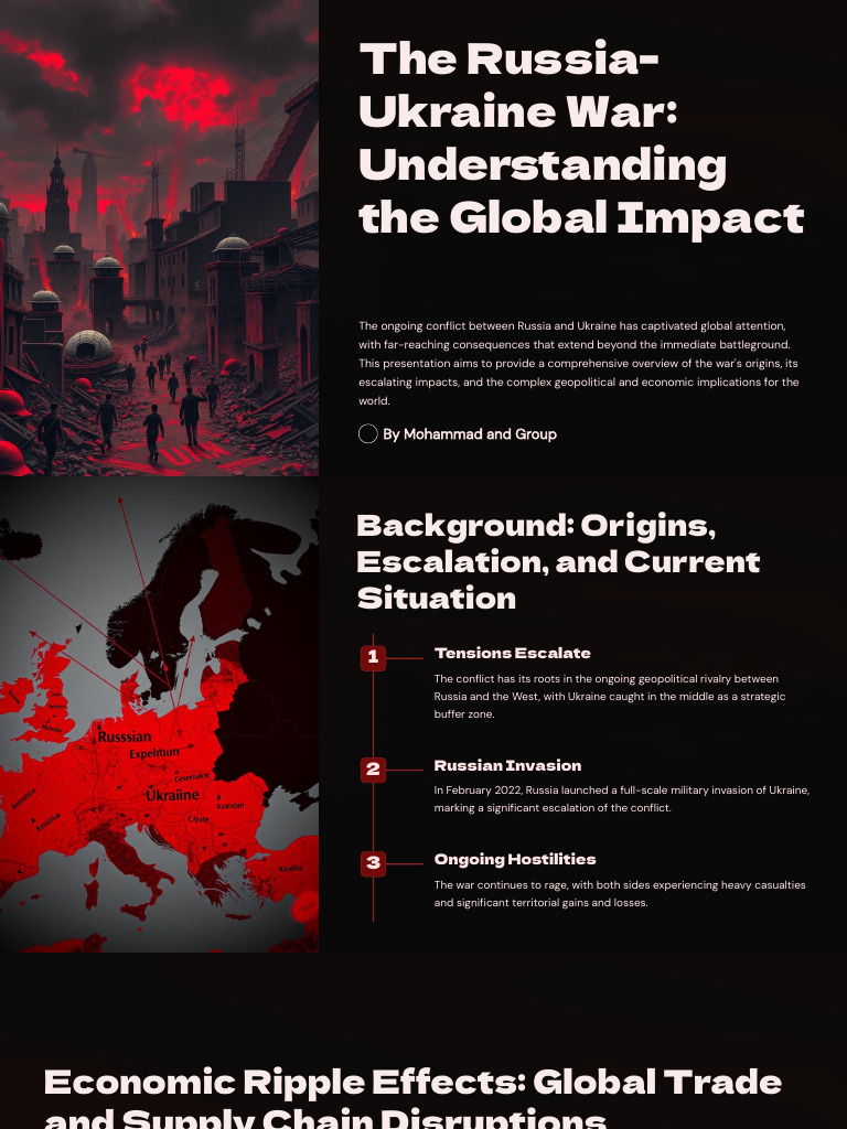 Annotated The Russia Ukraine War Understanding The Global Impact | PDF ...