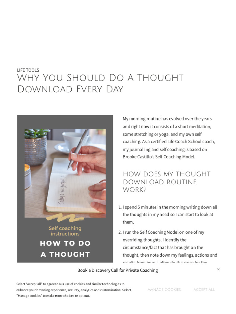 Why You Should Do A Thought Download Every Day - Georgie Bryant ...