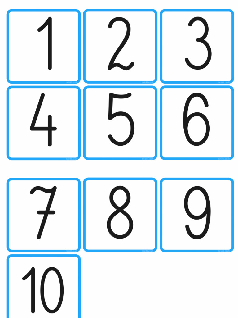 Cyfry, Obrazki | PDF