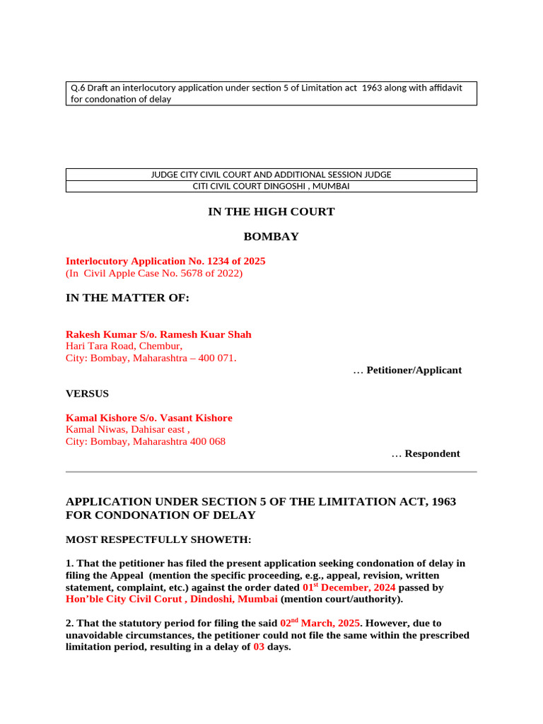 6 Interlocutory Applcation | PDF | Judiciaries | Common Law