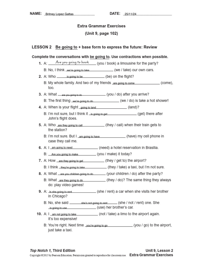 UNIT 09 Extra Gram Exercise-2 | PDF