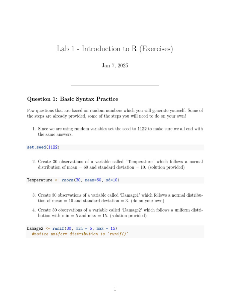 Lab1-Markdown SP2025 XFL (CLEAN) | PDF