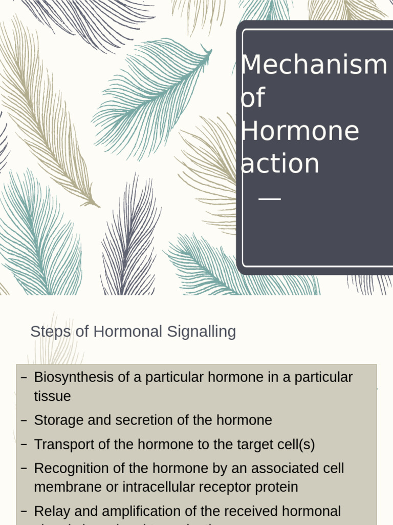 Mechanism of Hormone Action | PDF | Hormone | Cell Signaling