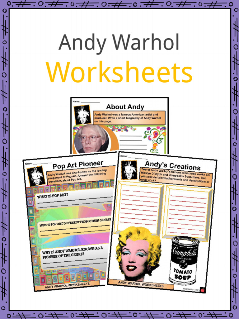 Sample-Andy-Warhol-Worksheets | PDF | Andy Warhol | Paintings